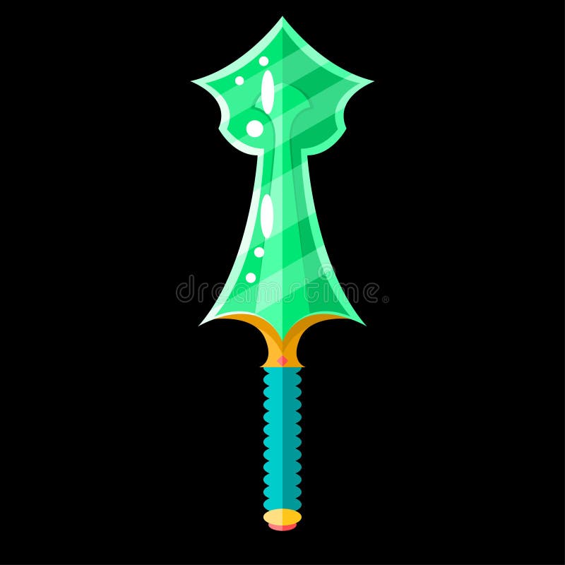 Abstract Flat Sword Blade Weapon War Logo Vector Design Icon Symbol ...