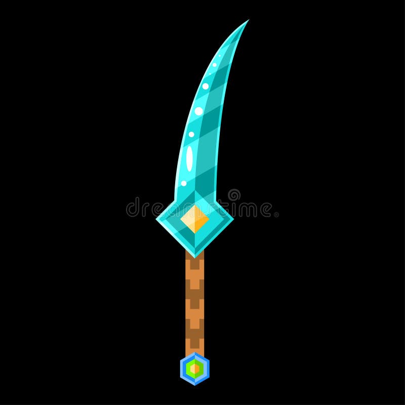 Abstract Flat Sword Blade Weapon War Logo Vector Design Icon Symbol ...