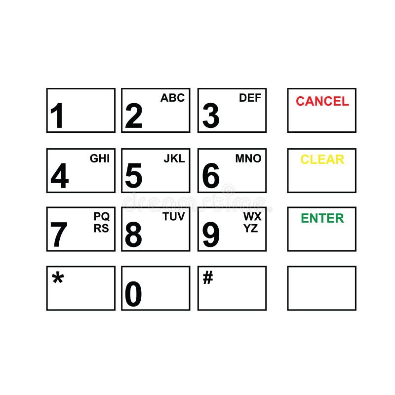 Phone Dial Pad Abstract Stock Illustrations – 55 Phone Dial Pad ...