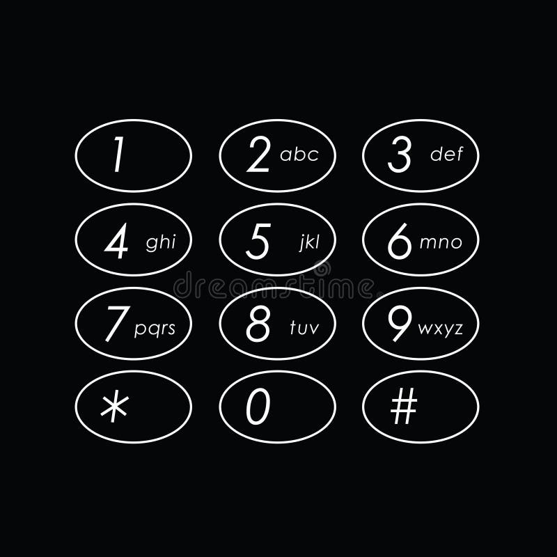 Phone Dial Pad Abstract Stock Illustrations – 55 Phone Dial Pad ...