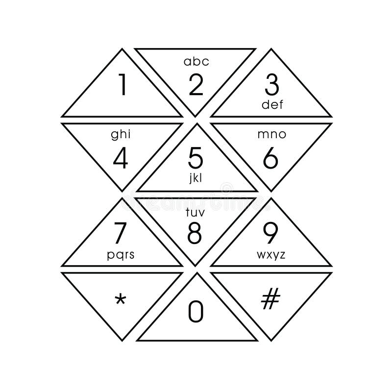 Phone Dial Pad Abstract Stock Illustrations – 55 Phone Dial Pad ...