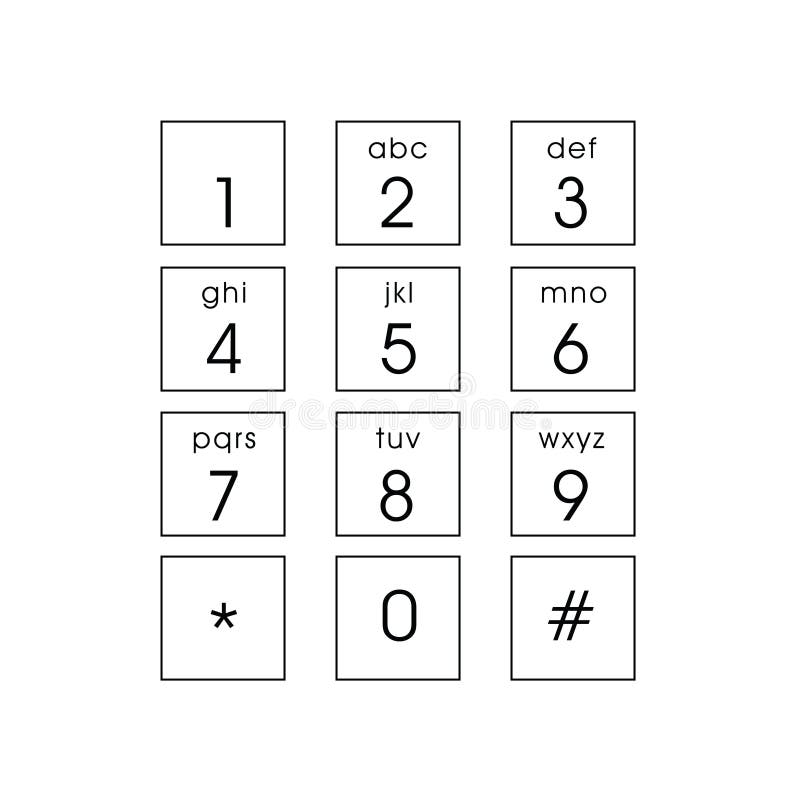 Phone Dial Pad Abstract Stock Illustrations – 55 Phone Dial Pad ...