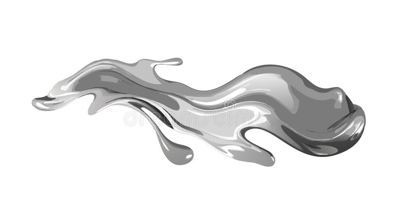 Abstract Melting Liquid Drip Icon for Flow and Change, Vector Design Generative AI Stock Vector ...