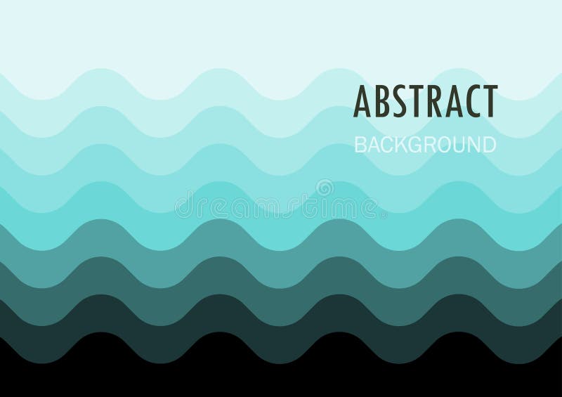 Abstract Flat Water Wave Wallpaper Design Background Stock Vector ...