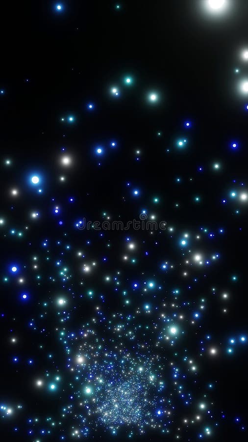 Abstract Flight in Stars Travel, Hyperspace Jump, Vertical Background ...