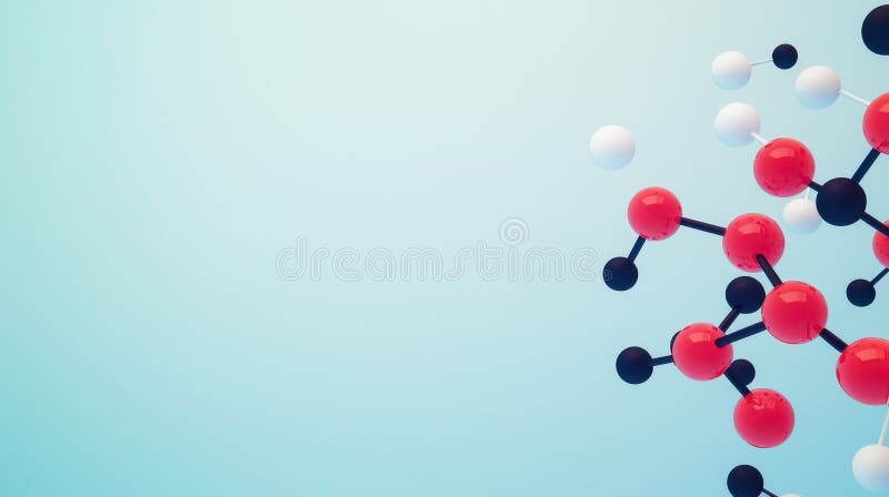 Abstract Floating Chemical Structures in Lab Setting , Volatile Organic ...