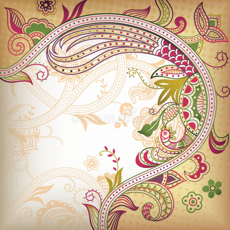 Abstract Floral Curve stock vector. Illustration of floral - 15529581