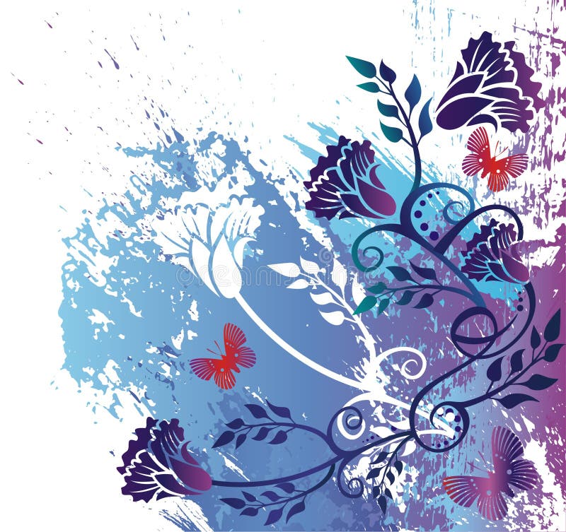 Abstract Floral Art stock vector. Illustration of graphic - 11605502