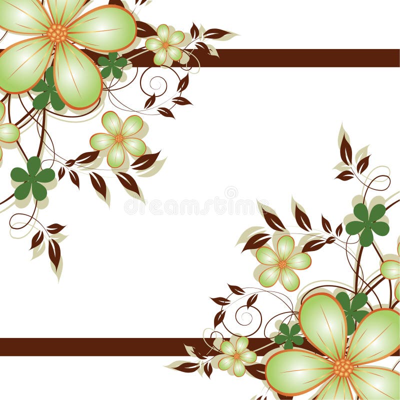 Vertical Floral Backgrounds. Stock Vector - Illustration of border ...