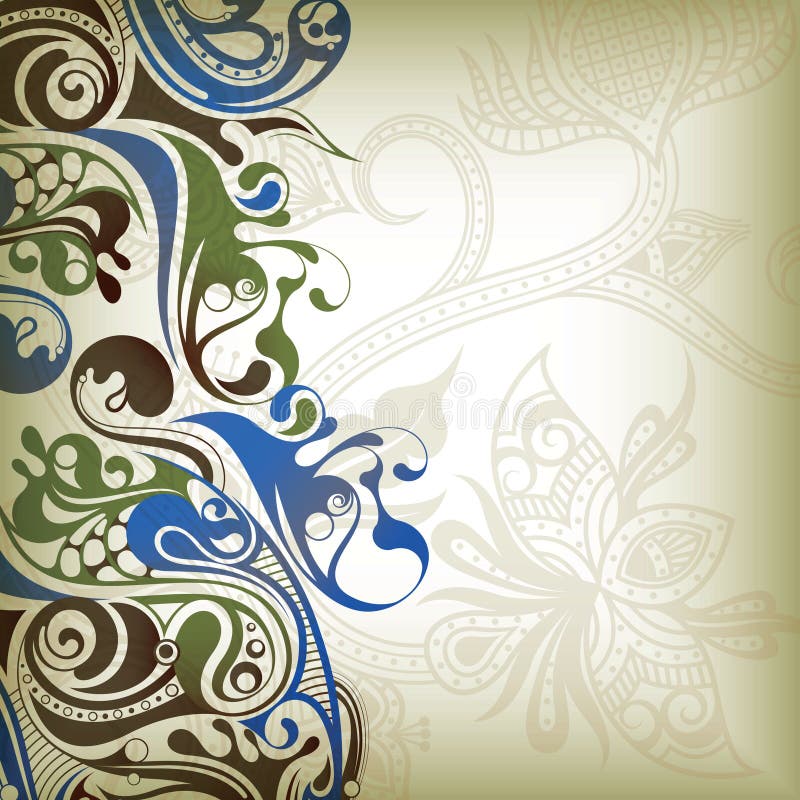 Abstract Floral Background stock vector. Illustration of shapes - 17520991