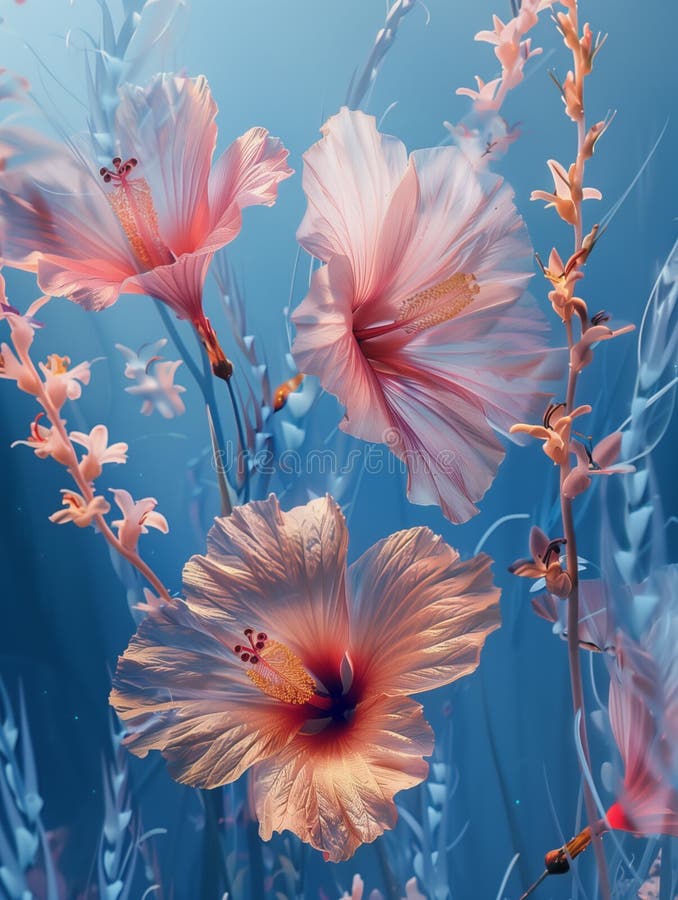 Close-up Botanical Background, Macro Photo of a Flower Stock ...