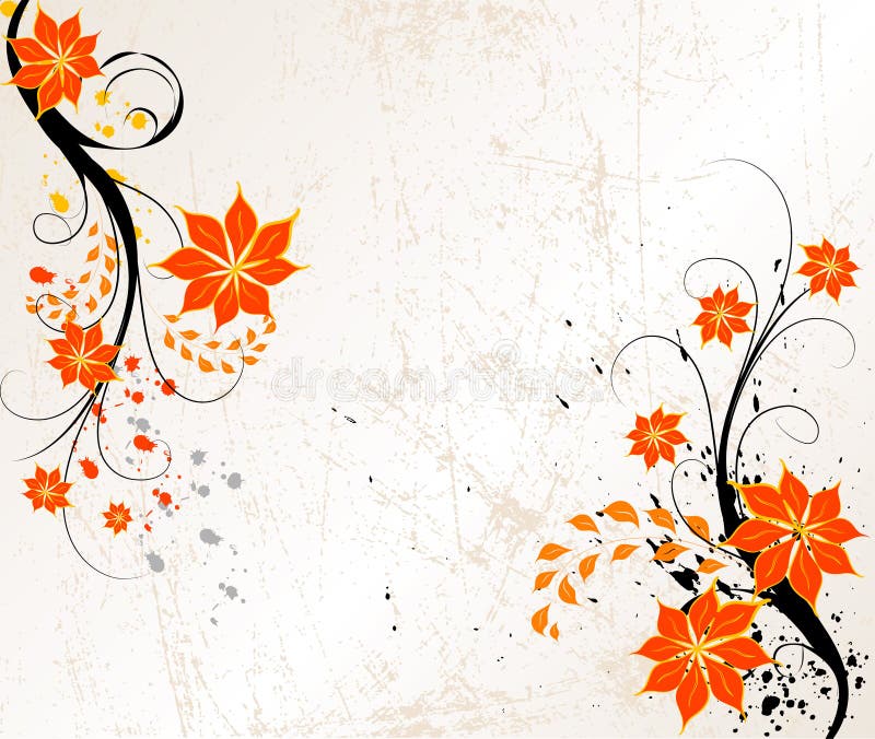 Abstract Floral Background Picture. Image: 4208337