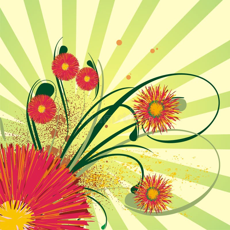 Abstract Floral Background Picture. Image: 4450707