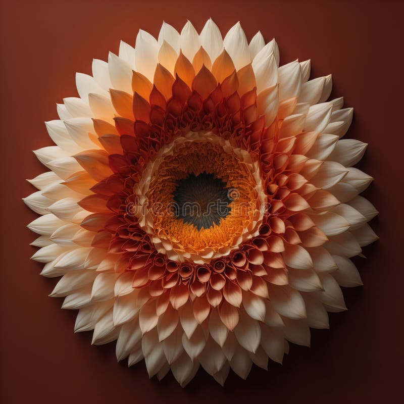 Abstract Floral Background with Dahlia Flower. Generative Ai Stock ...