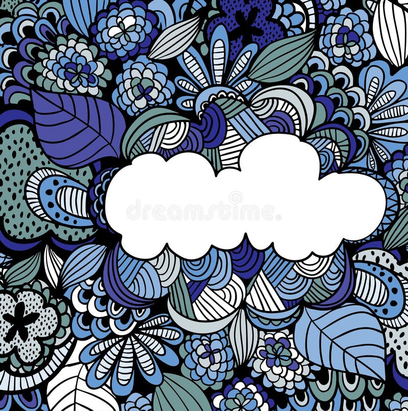 Abstract Floral Background is a Free Space for Text.Vector Stock Vector ...