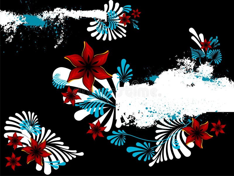 Abstract Floral Background with Place for Your Tex Stock Vector ...