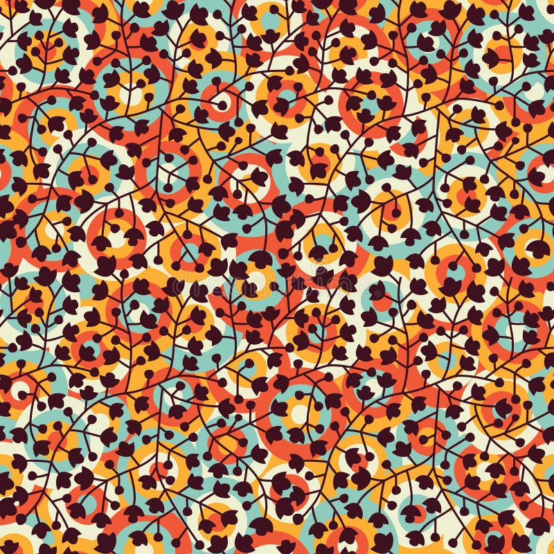 Abstract Floral Background, Summer Theme Seamless Pattern, Vector ...