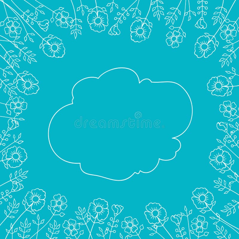 Abstract Floral Background. Vector Flower Card for Stock Vector ...