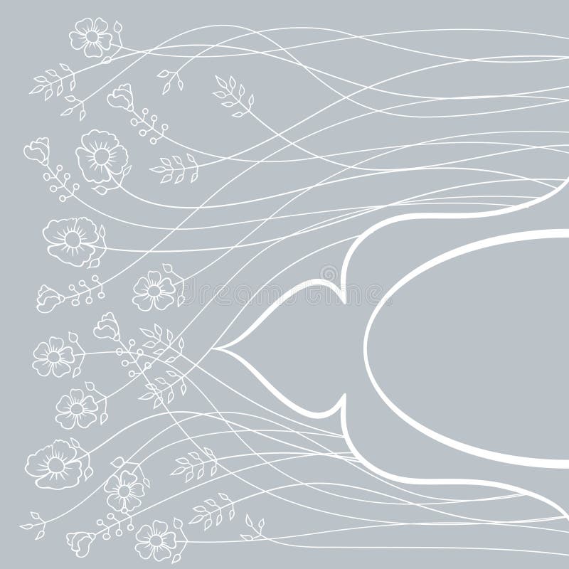 Abstract Floral Background. Vector Flower Card for Stock Vector ...