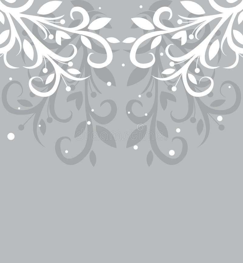 Abstract Floral Background. Vector Illustration on White Stock Vector ...
