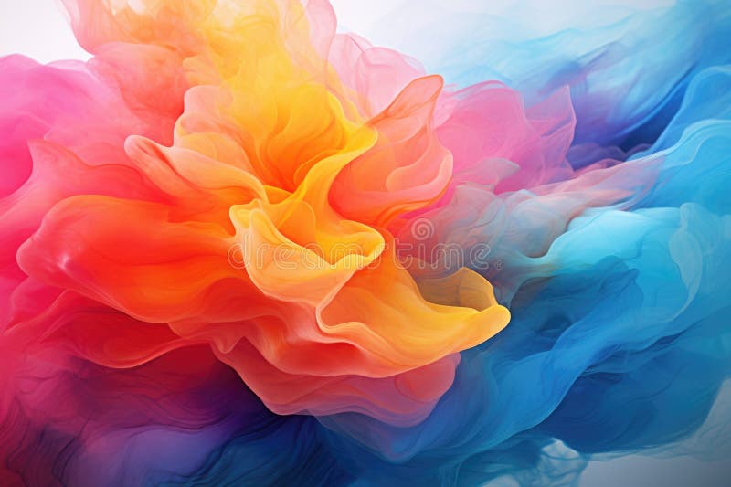 Abstract Floral Color Bloom Stock Illustration - Illustration of silk ...