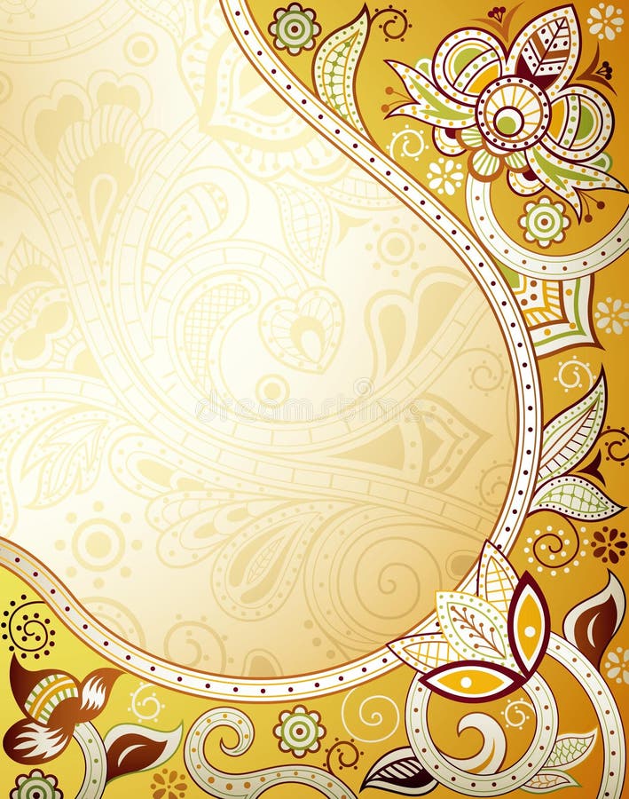 Abstract Floral Curve stock illustration. Illustration of style - 28441638