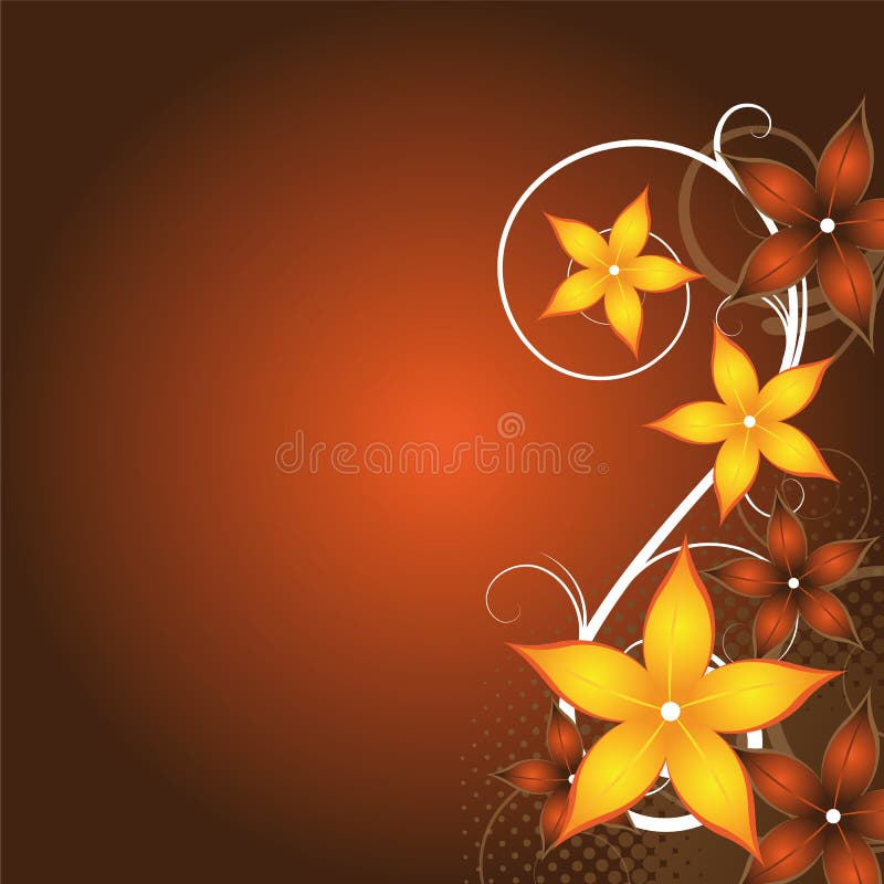 Abstract floral design stock illustration. Illustration of grunge ...