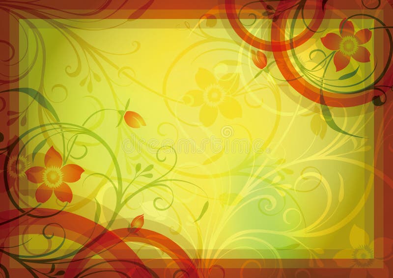 Abstract Floral Frame stock illustration. Illustration of frame - 19473044