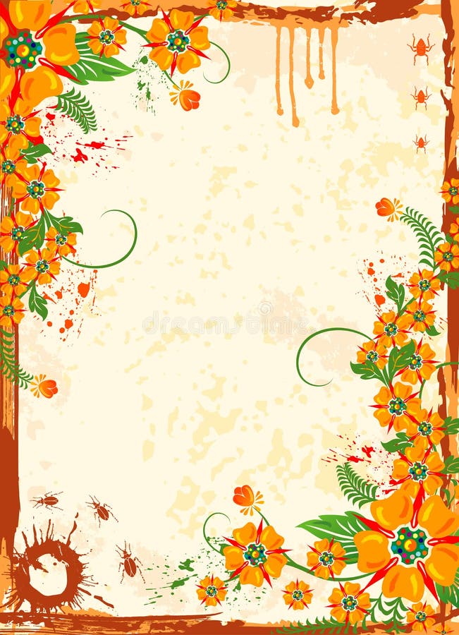 Abstract floral frame stock vector. Illustration of nature - 2260256