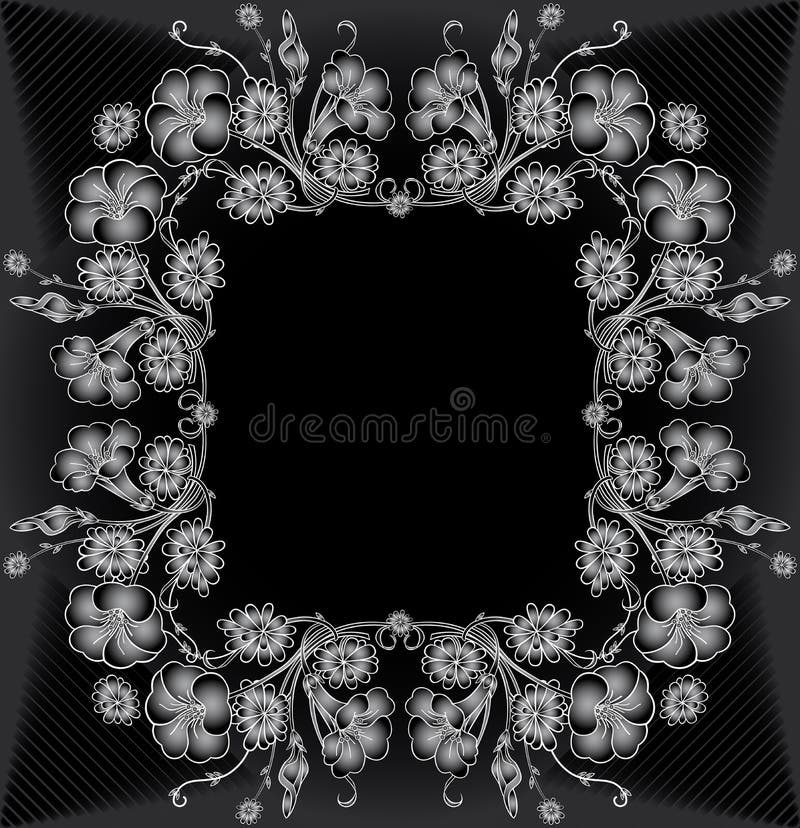 Abstract floral frame stock vector. Illustration of foliage - 44326454