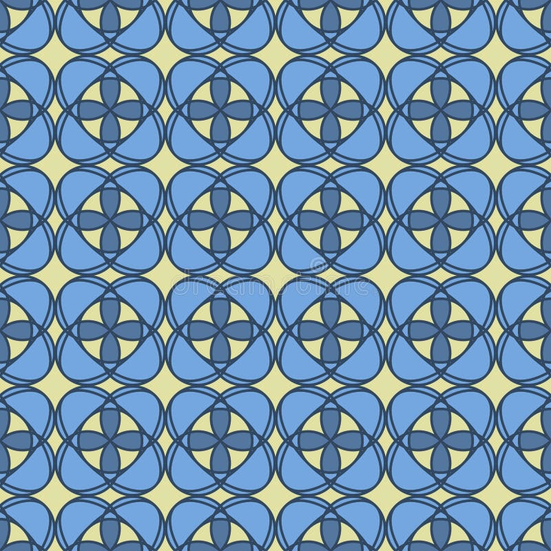 Abstract Floral Geometric Pattern Stock Vector - Illustration of modern ...