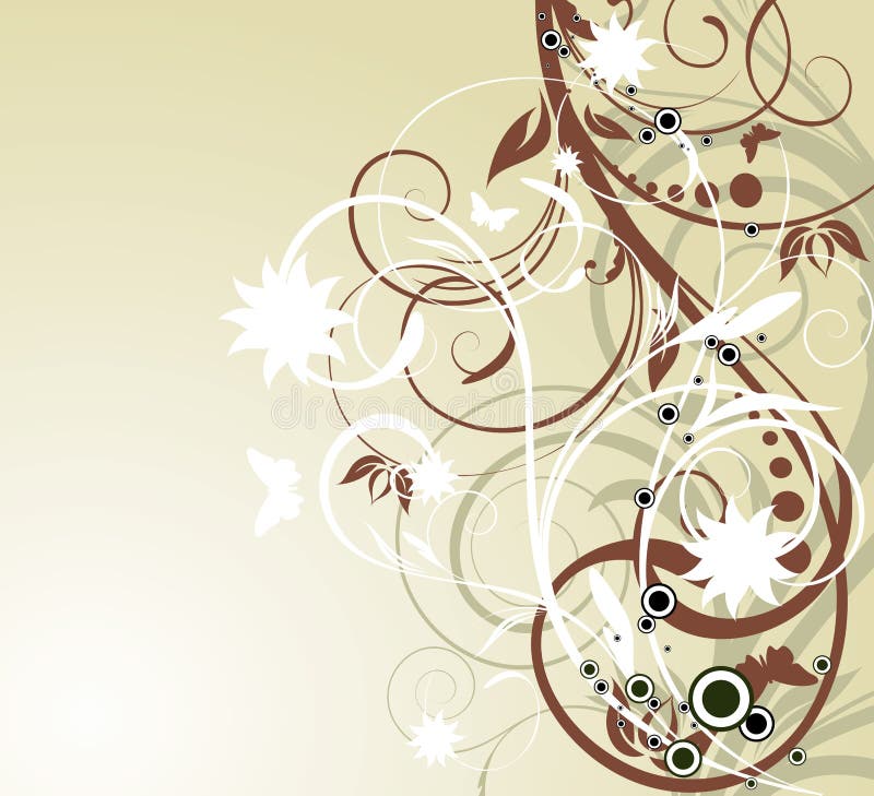 Abstract Floral Illustration Stock Vector - Illustration of foliage ...