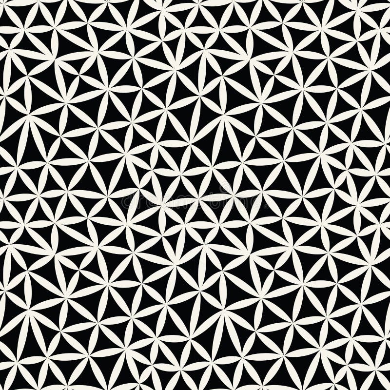 Abstract Floral Minimal Geometric Grid Pattern Background Stock Vector ...