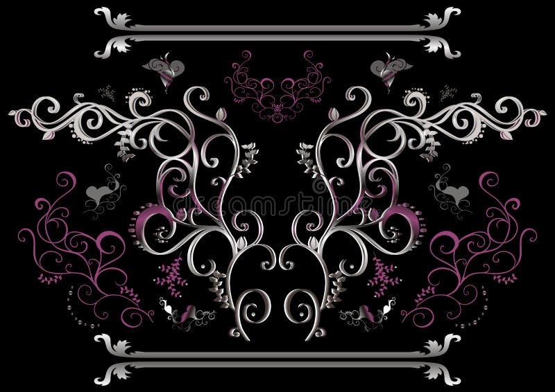 Abstract floral ornament stock vector. Illustration of creative - 10844754