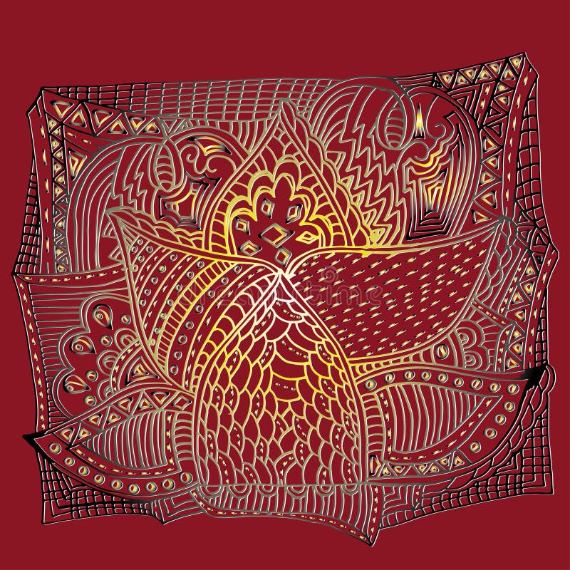 Abstract floral pattern. stock illustration. Illustration of graphic ...