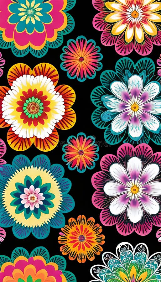 Abstract Floral Pattern, a Free-flowing and Organic Pattern that is Not ...