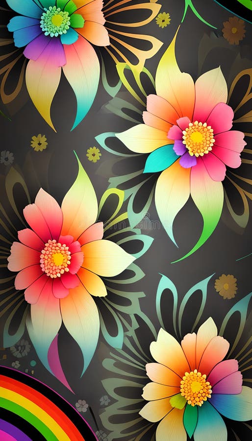 Abstract Floral Pattern, a Free-flowing and Organic Pattern that is Not ...