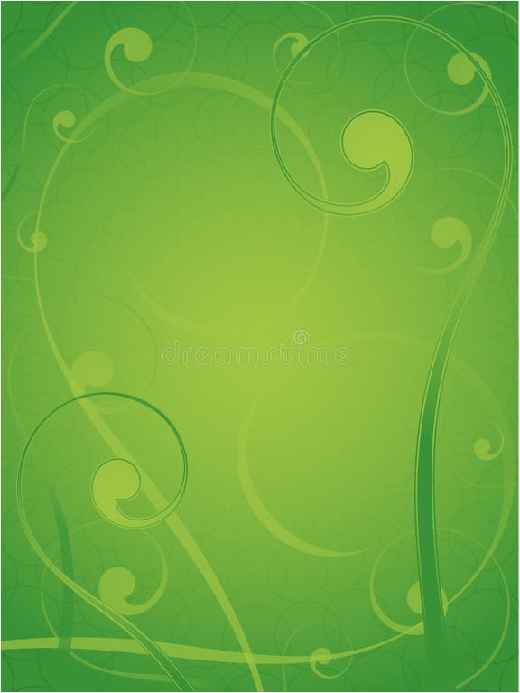 Abstract Floral Pattern Green Frame Stock Vector - Illustration of ...