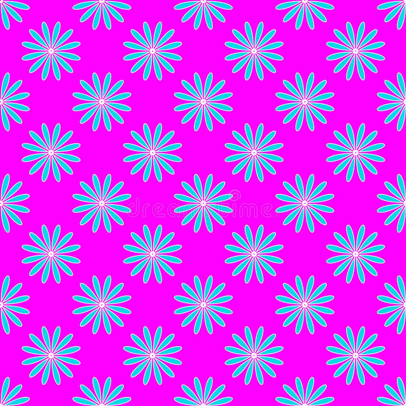 Abstract Pattern on the Neon Pink Background Stock Illustration ...