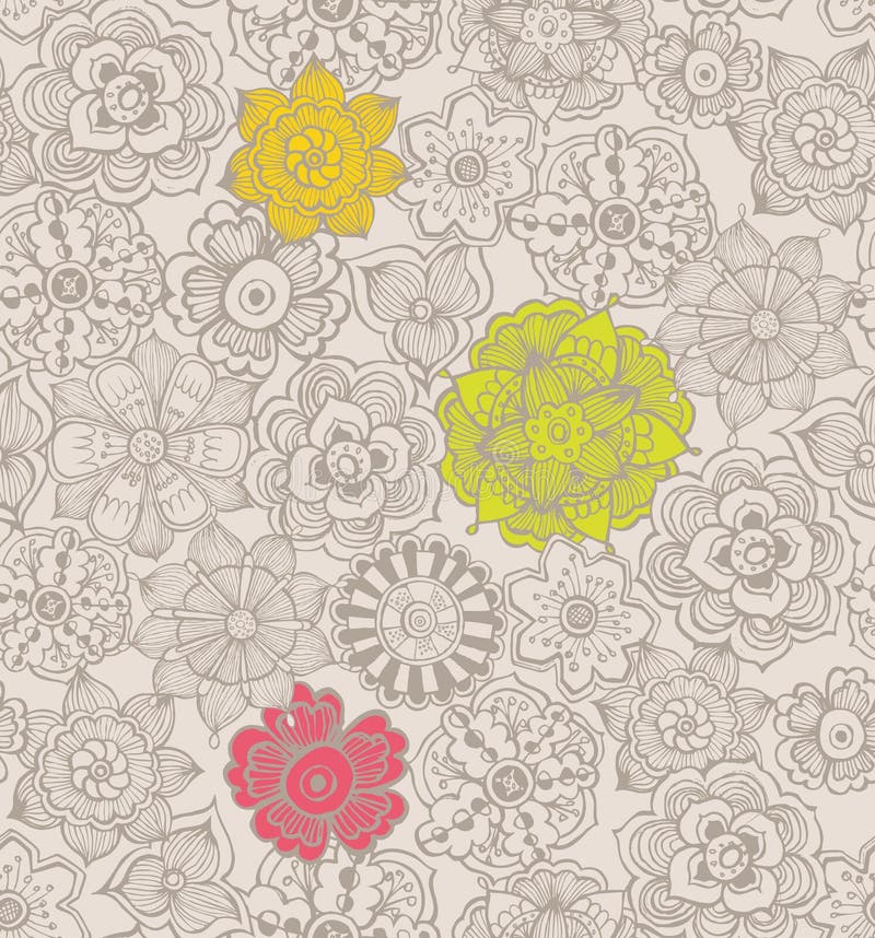 Abstract Floral Pattern SEAMLESS Stock Vector - Illustration of flowers ...