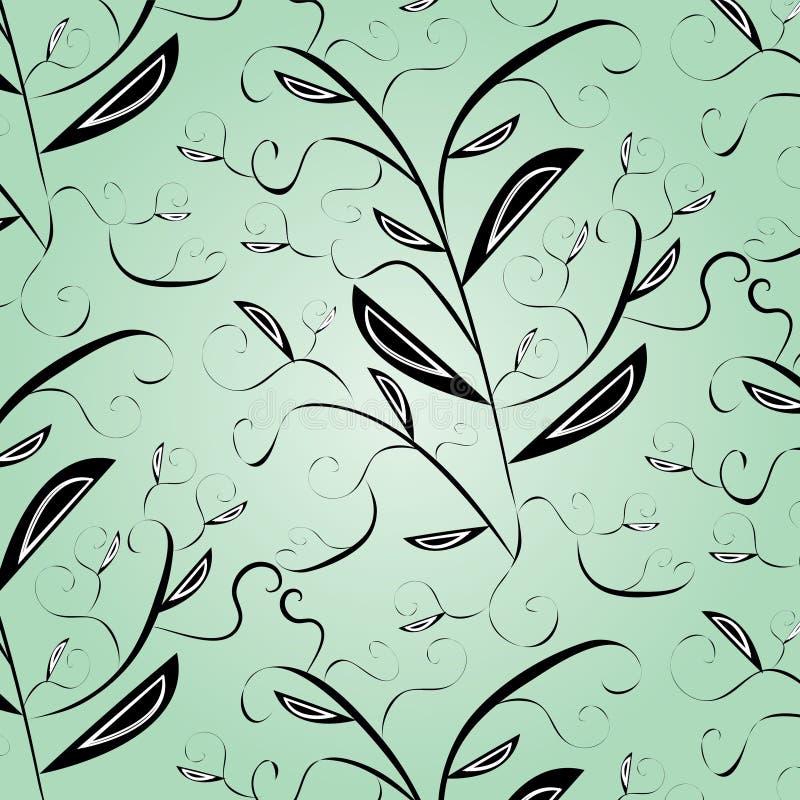 Abstract floral pattern stock vector. Illustration of twirl - 44731188