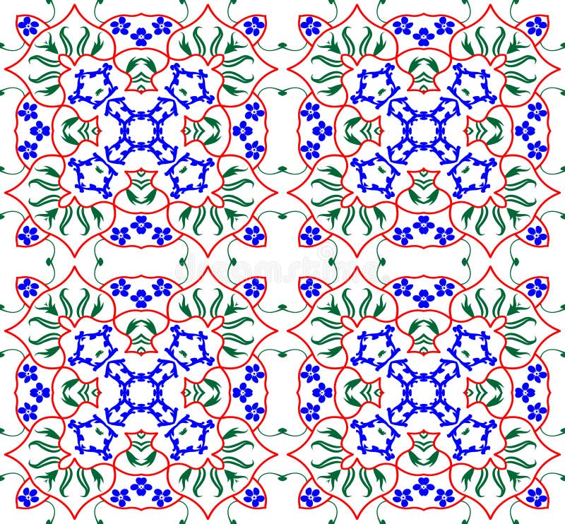 Abstract Floral Pattern Tupe Texture Design 11 Stock Vector ...