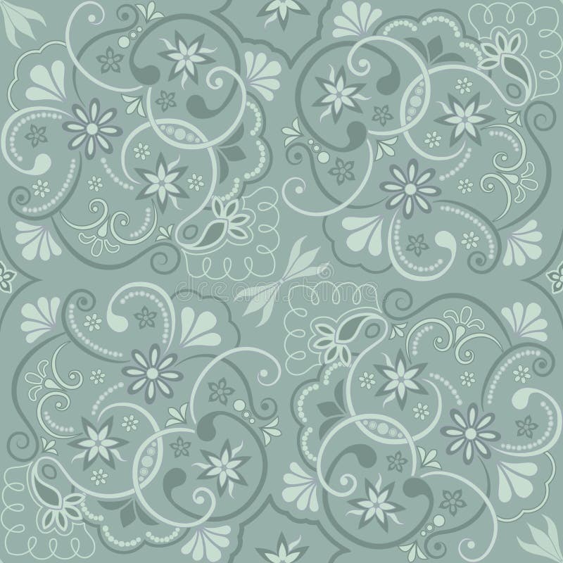 Abstract Floral Pattern. Vector Background Stock Vector - Illustration ...