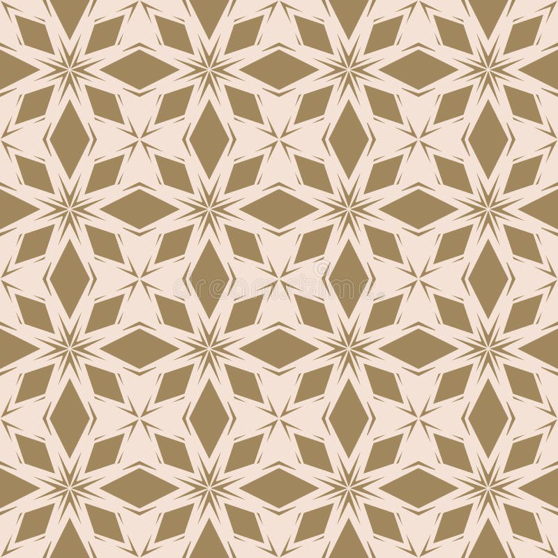 Abstract Floral Pattern. Vector Gold Background. Modern Geo Leaf ...