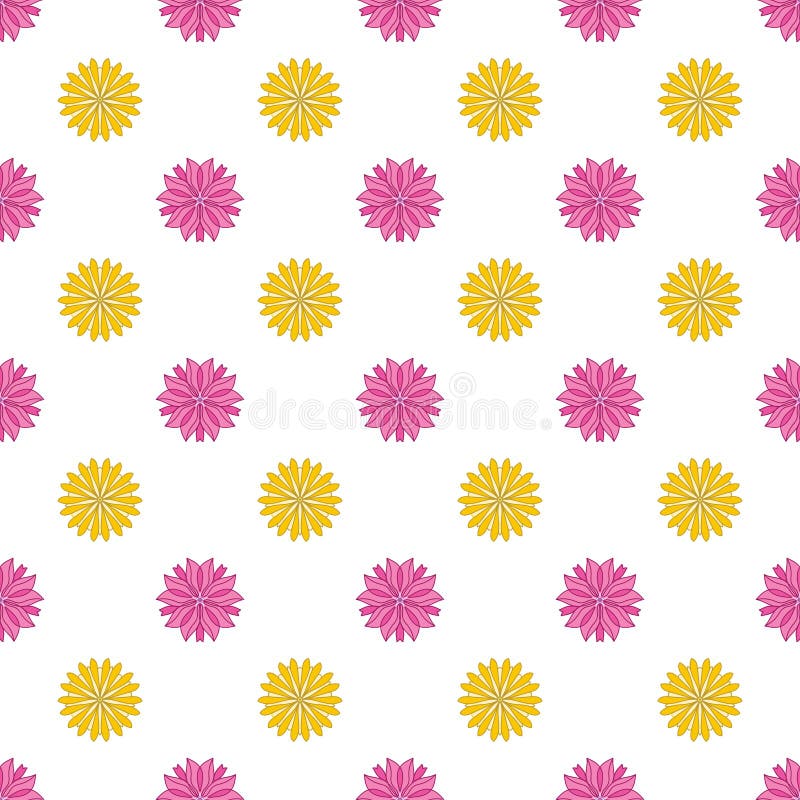 Abstract Floral Pattern on a White Background Stock Vector ...