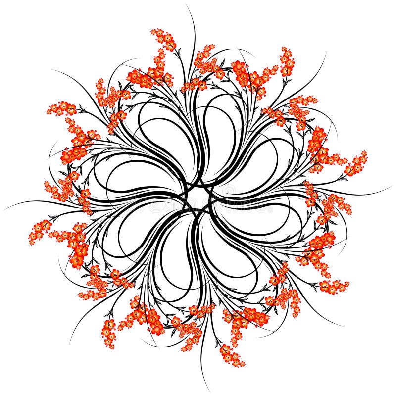 Abstract Floral Scrolls stock vector. Illustration of spring - 2219230