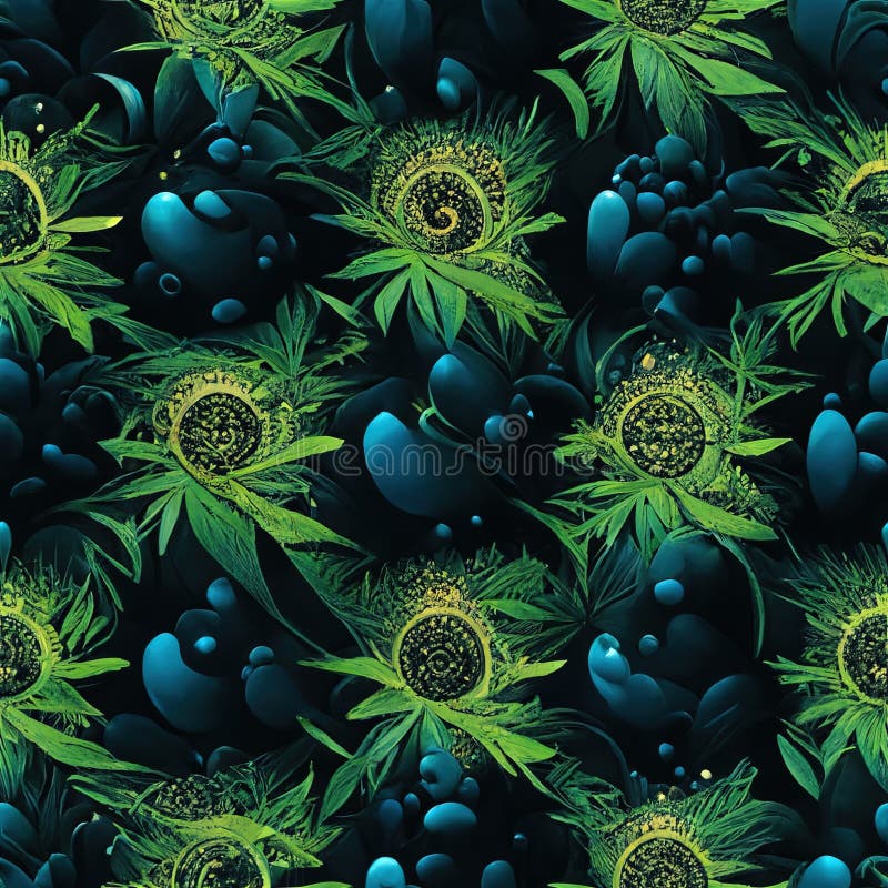 Reggae Pot Leaf Pattern Stock Illustrations – 45 Reggae Pot Leaf ...
