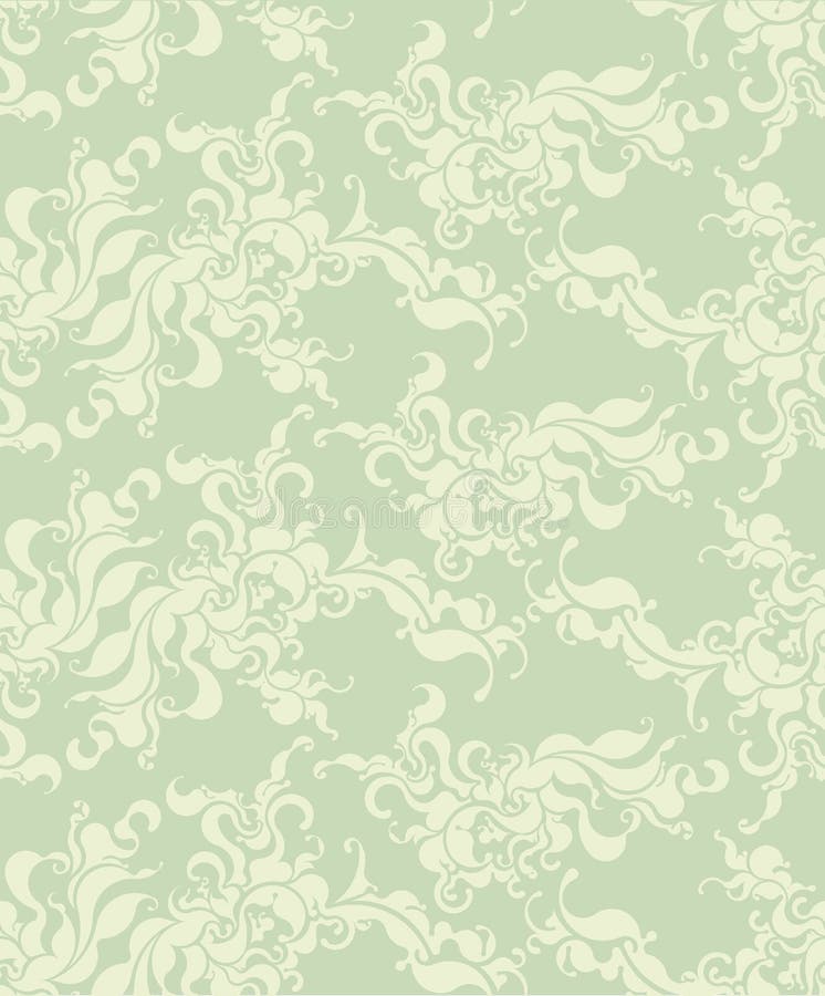 Abstract Floral Seamless Background in Very Light, Gentle Tones. Stock ...