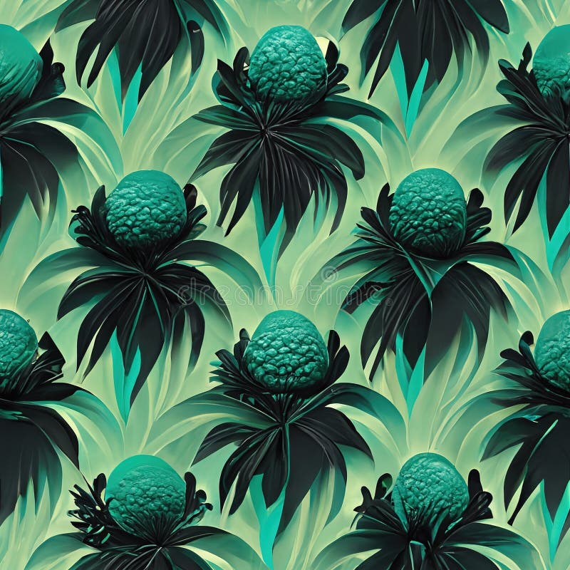 Abstract Floral Seamless Background with Leaves of Cannabis. Seamless ...