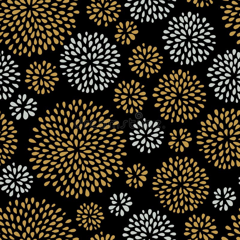 Abstract Floral Seamless Pattern Stock Vector - Illustration of element ...